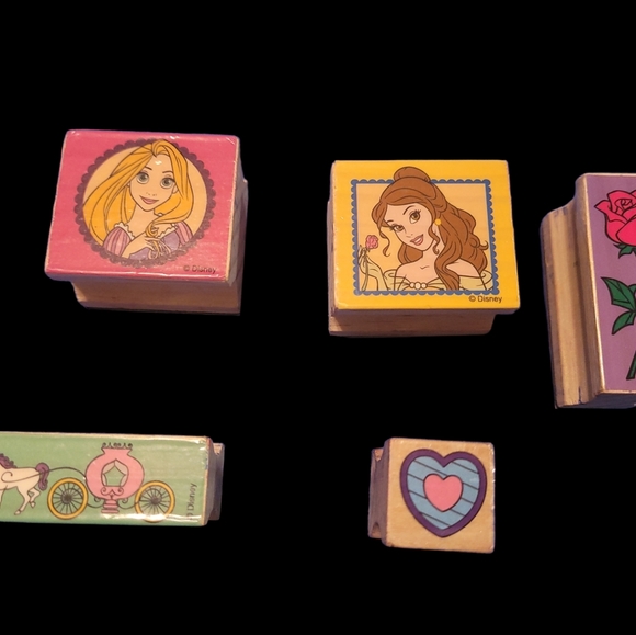 Disney | Art | Disney Princess Stamp Lot Of Nine | Poshmark
